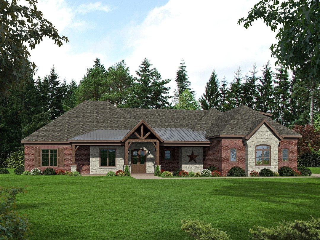 763-3376: Country French country 3 Bed, 4 Bath Luxury Home Plan, 3500 ...