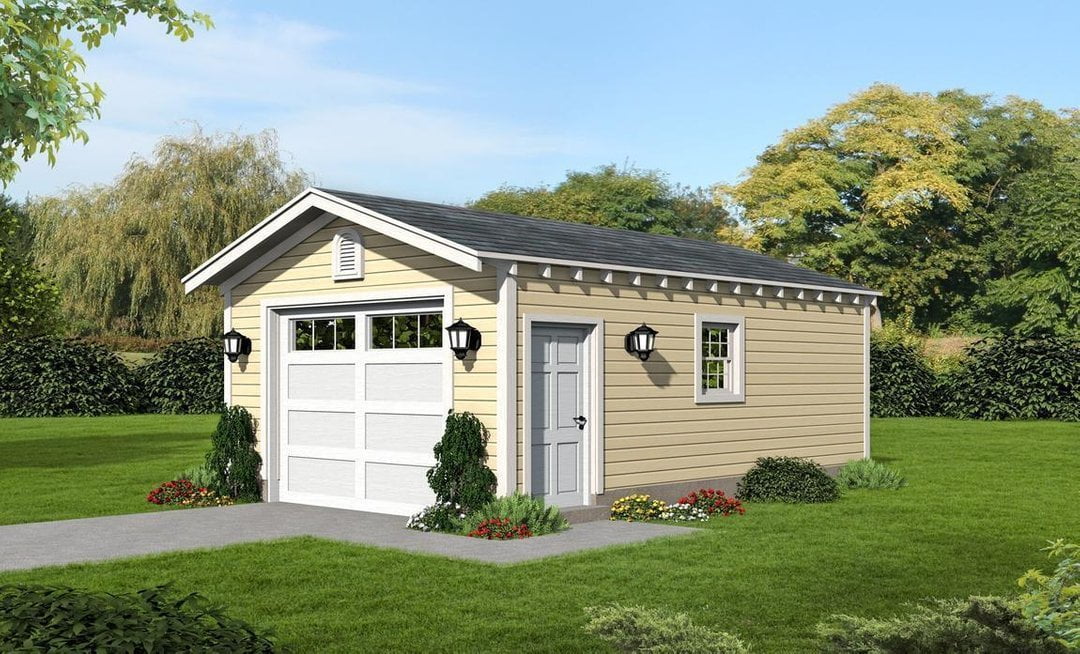 763-340: Garage Shop 0 Bed, 0 Bath Luxury Home Plan, 0 Sq Ft: Full Blueprints with License to ...
