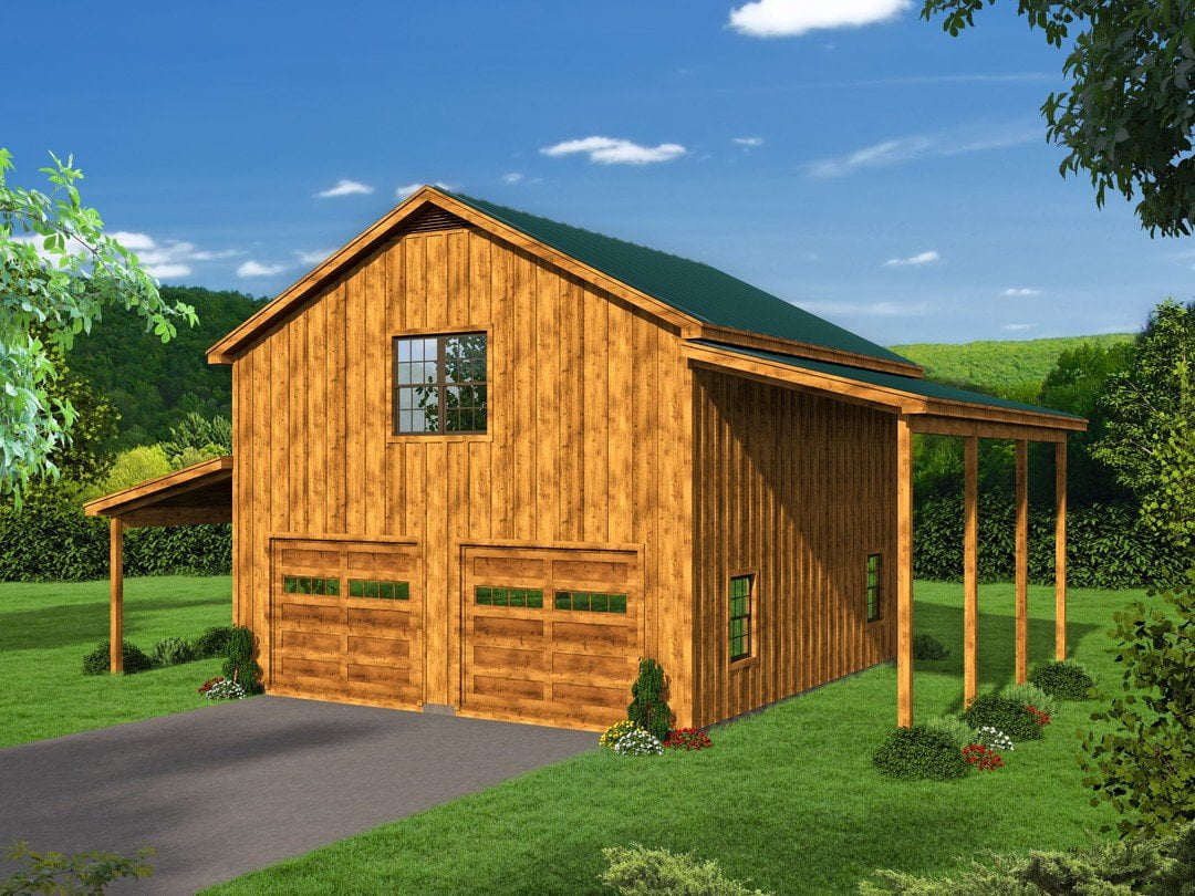 763-8400: Barn & outbuilding Traditional 0 Bed, 1 Bath Luxury Home Plan ...
