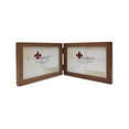 766064D Nutmeg Wood 6x4 Hinged Double Picture Frame - Walmart.com
