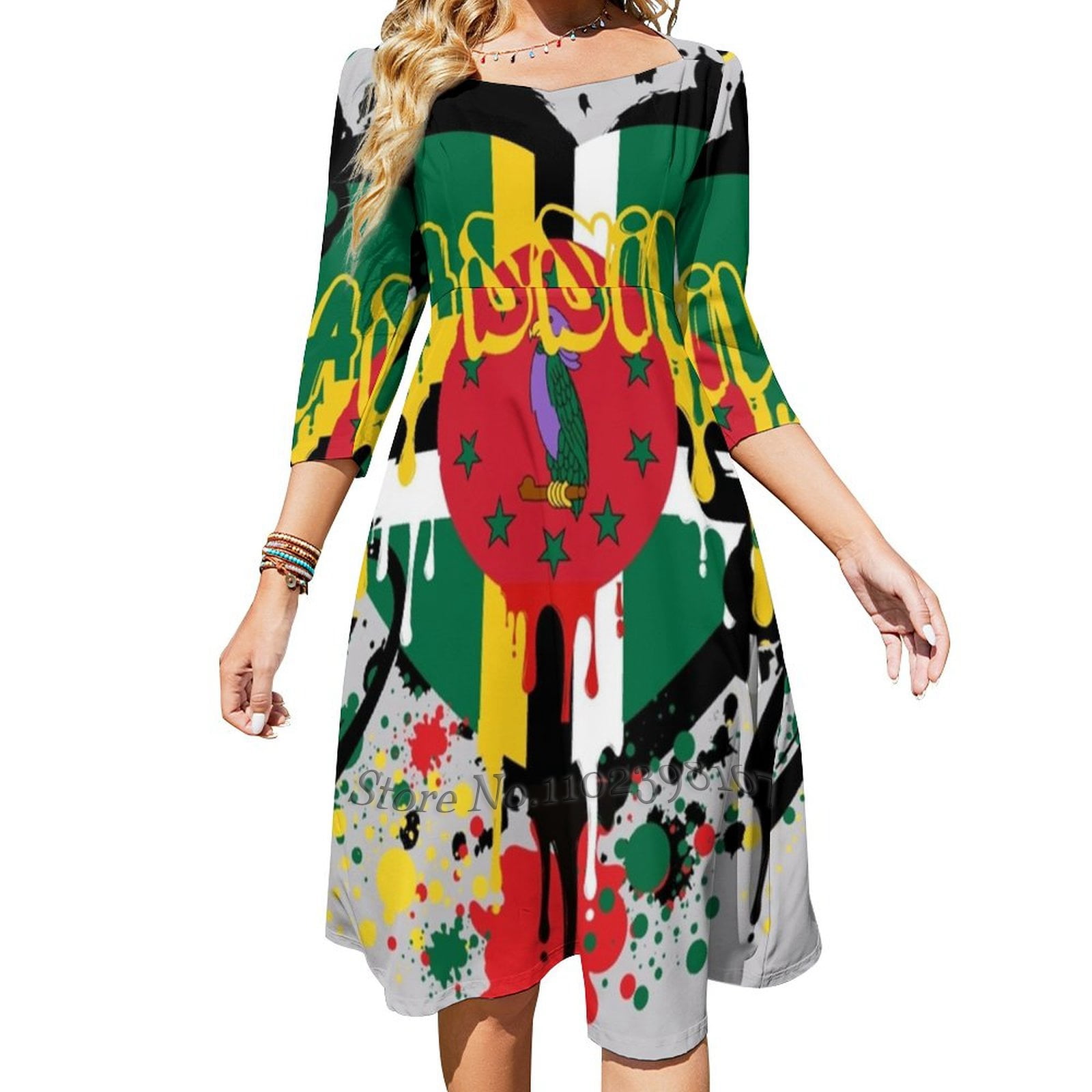 767 Dominica Massive Sweet Elegant Dress Women Korean Kawaii Square ...