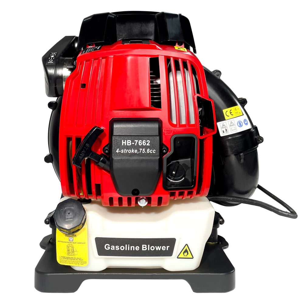 76CC 4 Stroke Backpack Gas Leaf Blower 660CFM 200MPH Air Cooling EPA ...