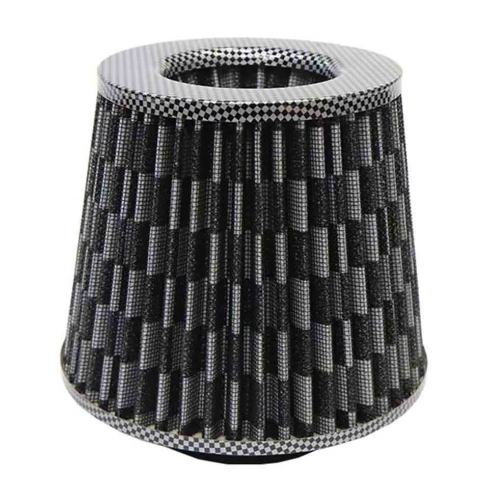 76MM 3 Inch Car Air Filters Vent Filter High Flow Intake Kit Mesh Cone ...