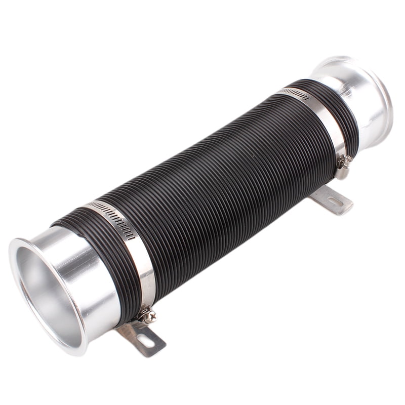 76MM Caliber Car Cold Air Turbo Intake Inlet Pipe Adjustable Flexible ...