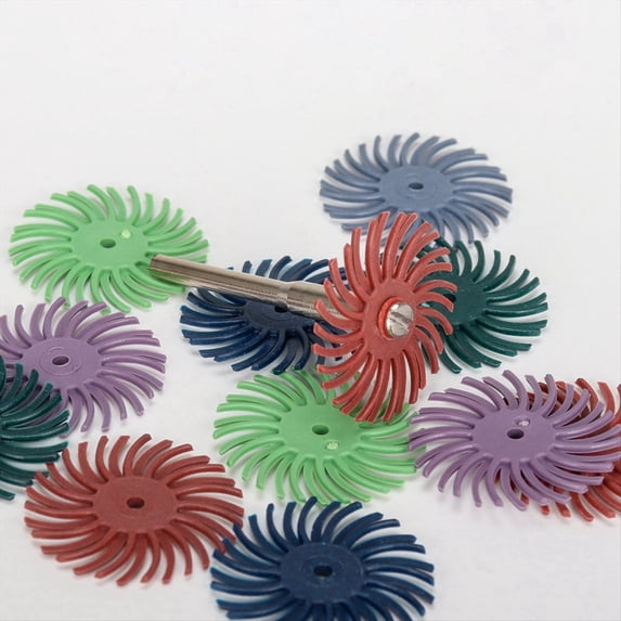 76Pcs Radial Bristle Disc Kit Abrasive Brush 1/8Inch 3/2.35mm Detail ...