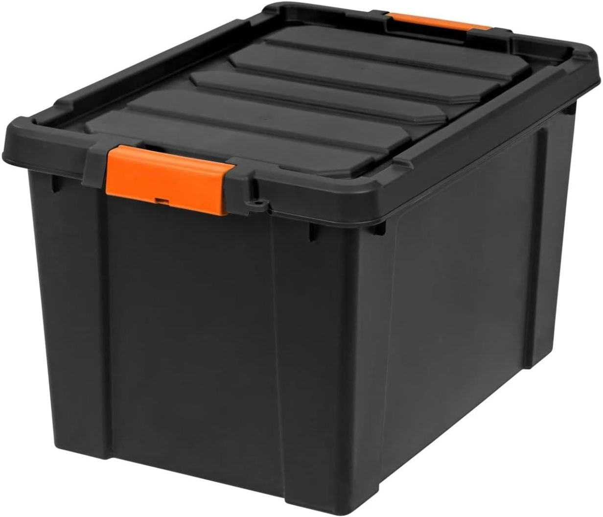 76Qt/19 Gal. Heavy Duty Plastic Storage Bins with Lockable Lids ...