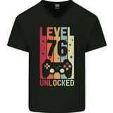 76Th Birthday 76 Year Old Level Up Gamming T-Shirt - Walmart.com