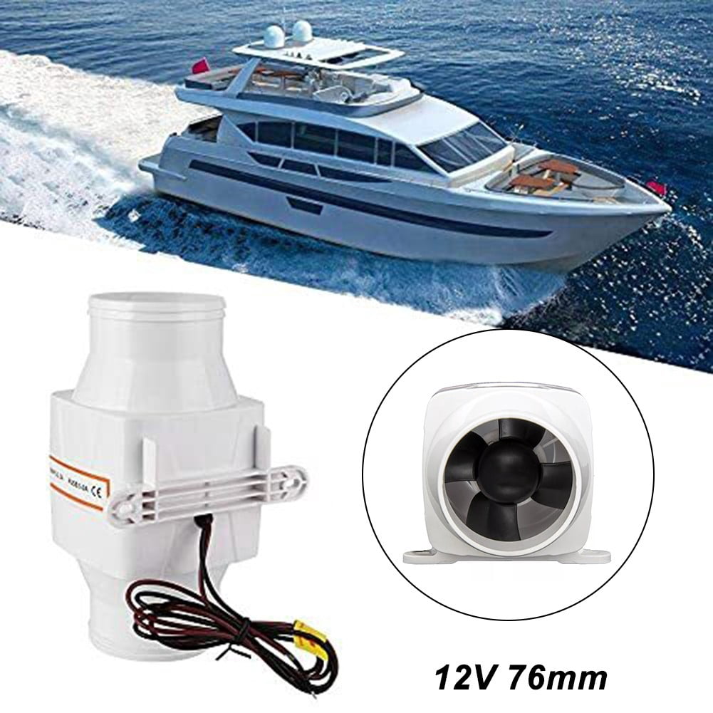 76mm Marine Cabin Ventilation Fan for Boat Bilge and Engine Cooling 12V ...
