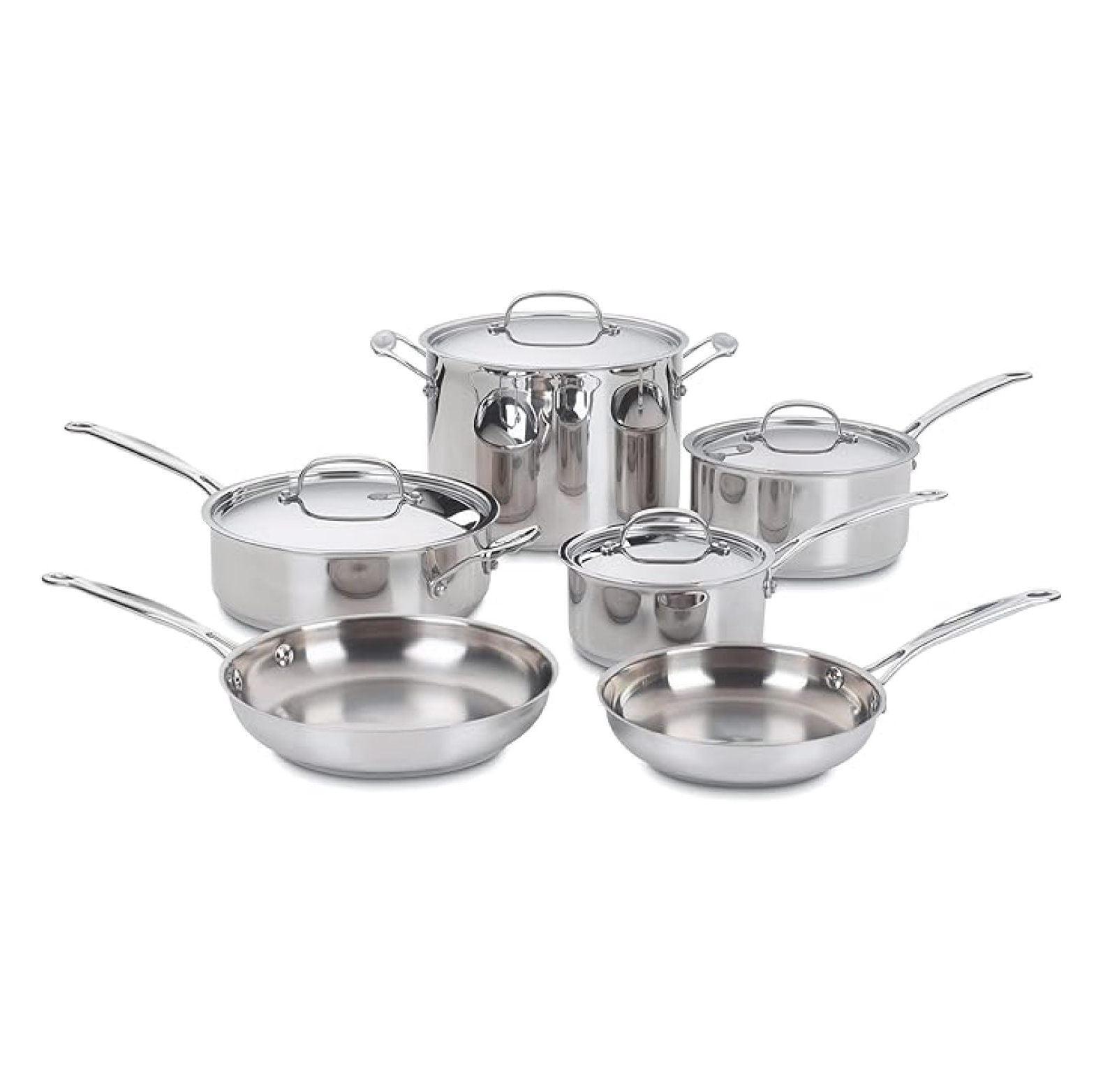 77-10P1 10-Piece Chef's-Classic-Stainless Collection, Cookware Set ...