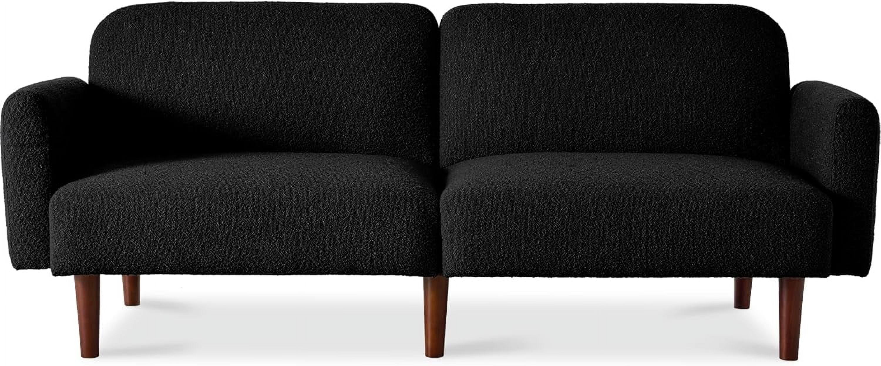 77" Mid Century Velvet Loveseat Sofa Couch Convertible Sofa Sleeper Bed ...