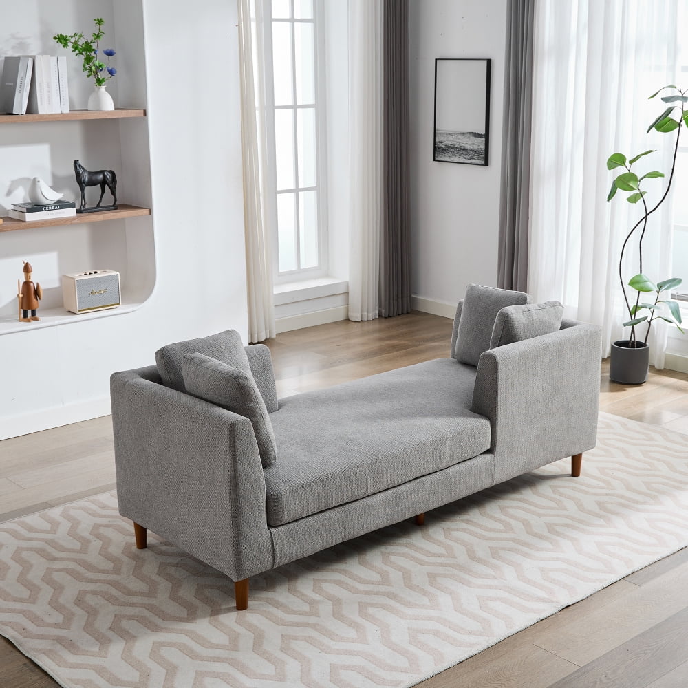 77.95'' Wide Modern Double-Sided Upholstered Chaise Lounge Indoor ...