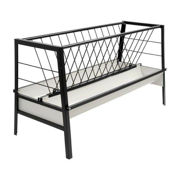 77 Gallon Heavy Duty Deeper Pasture Hay Feeder For Goats Sheep ...