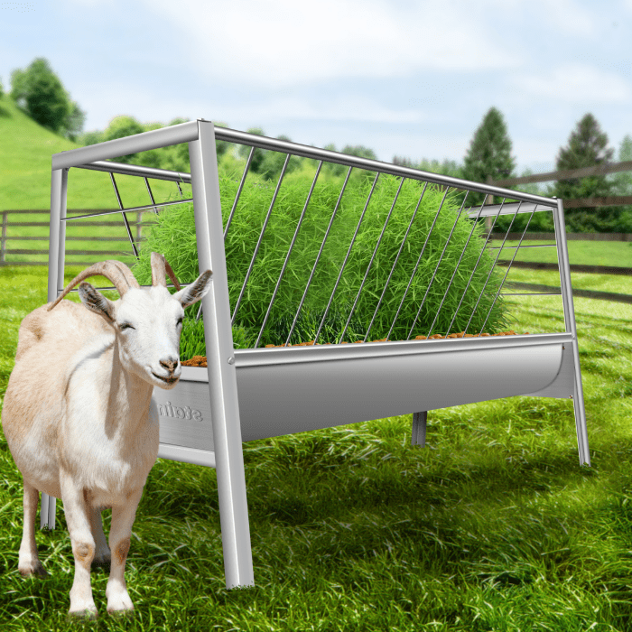 77 Gallon High-Capacity Stainless Steel Feeding Station - 59in x 19.6in ...