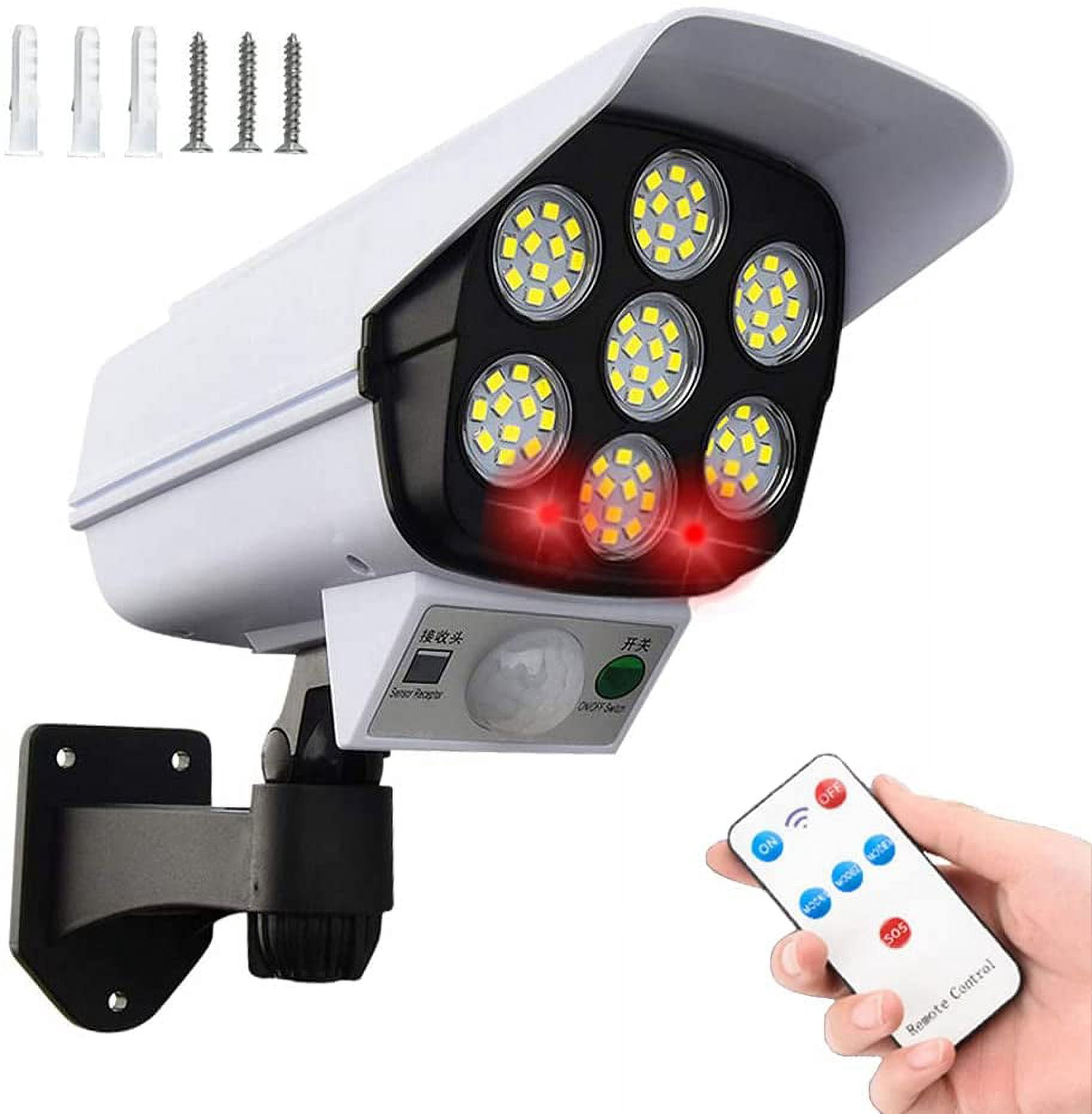 77 LED Solar Security PIR Motion Sensor Light with Remote Control ...