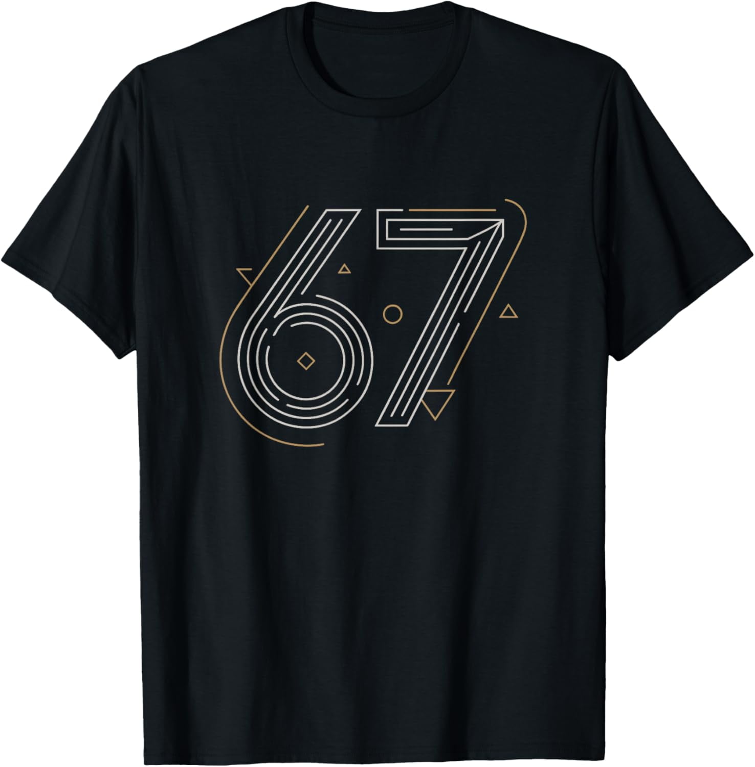 77 Number 6 7 Meme Six Seven Meme Students Teachers adult T-Shirt ...