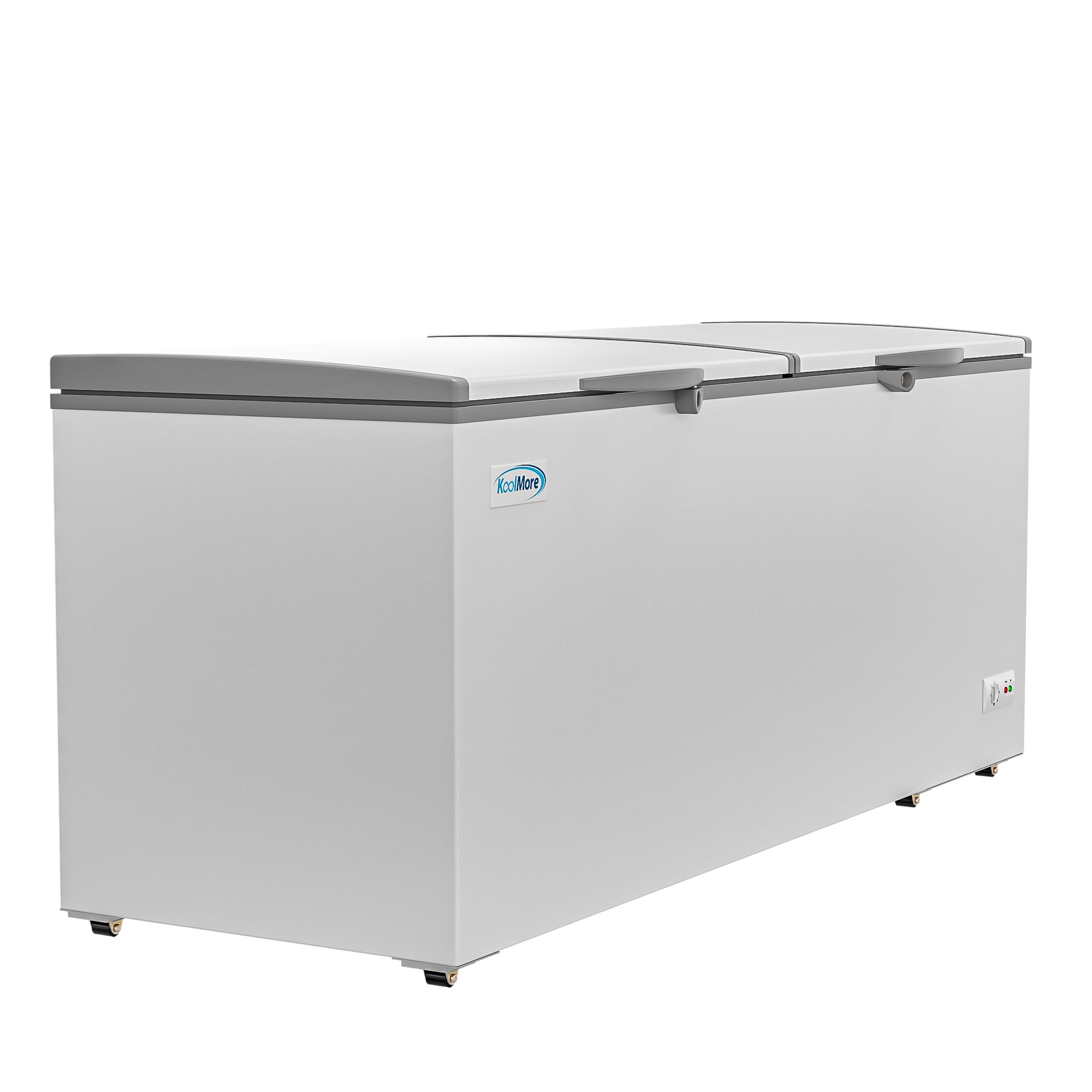 Koolmore 77 in. Commercial Chest Freezer, 24 cu ft, Double Door ...