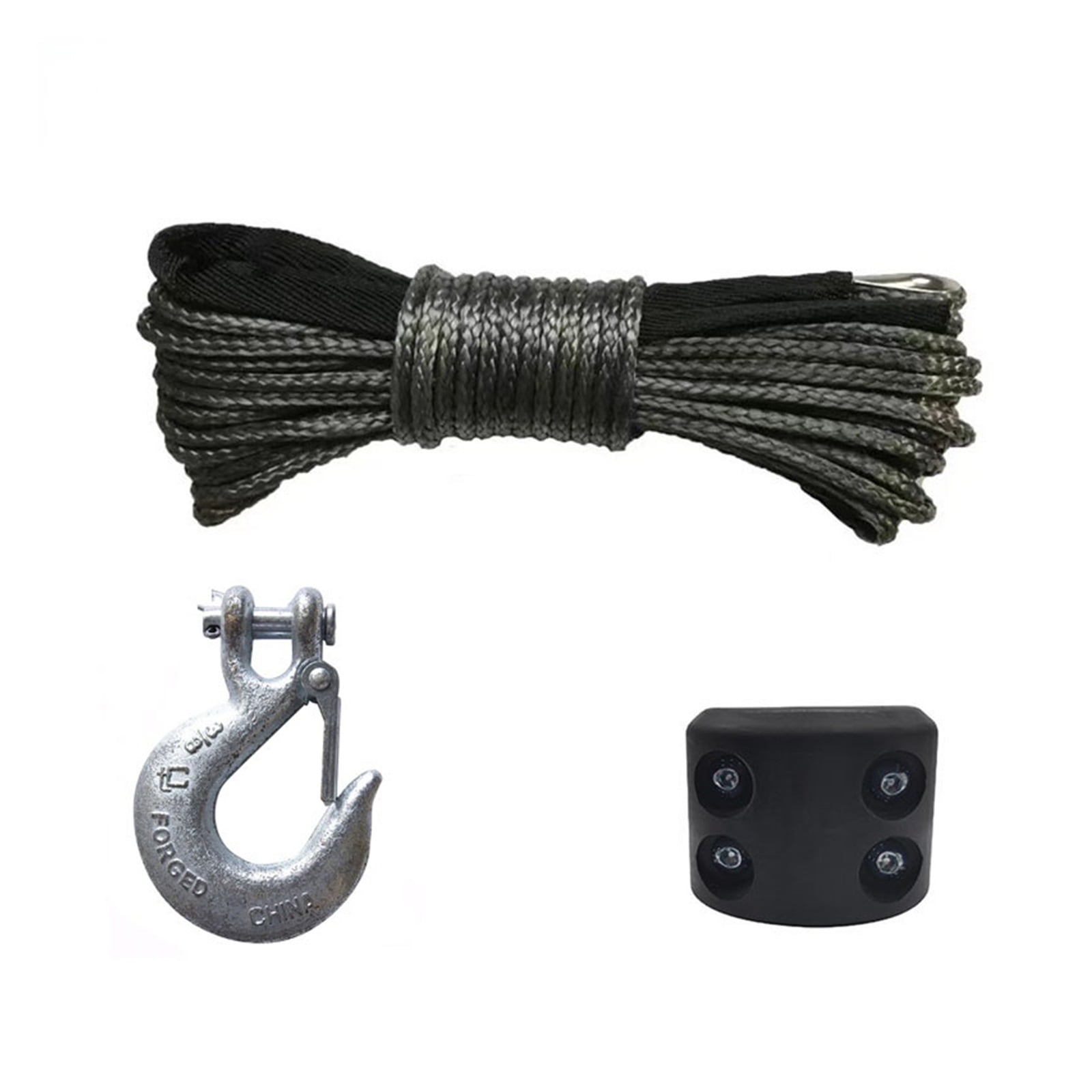 7700LBs Winch Line Cable Rope Winches Towing Hook Stopper Rubber For ...