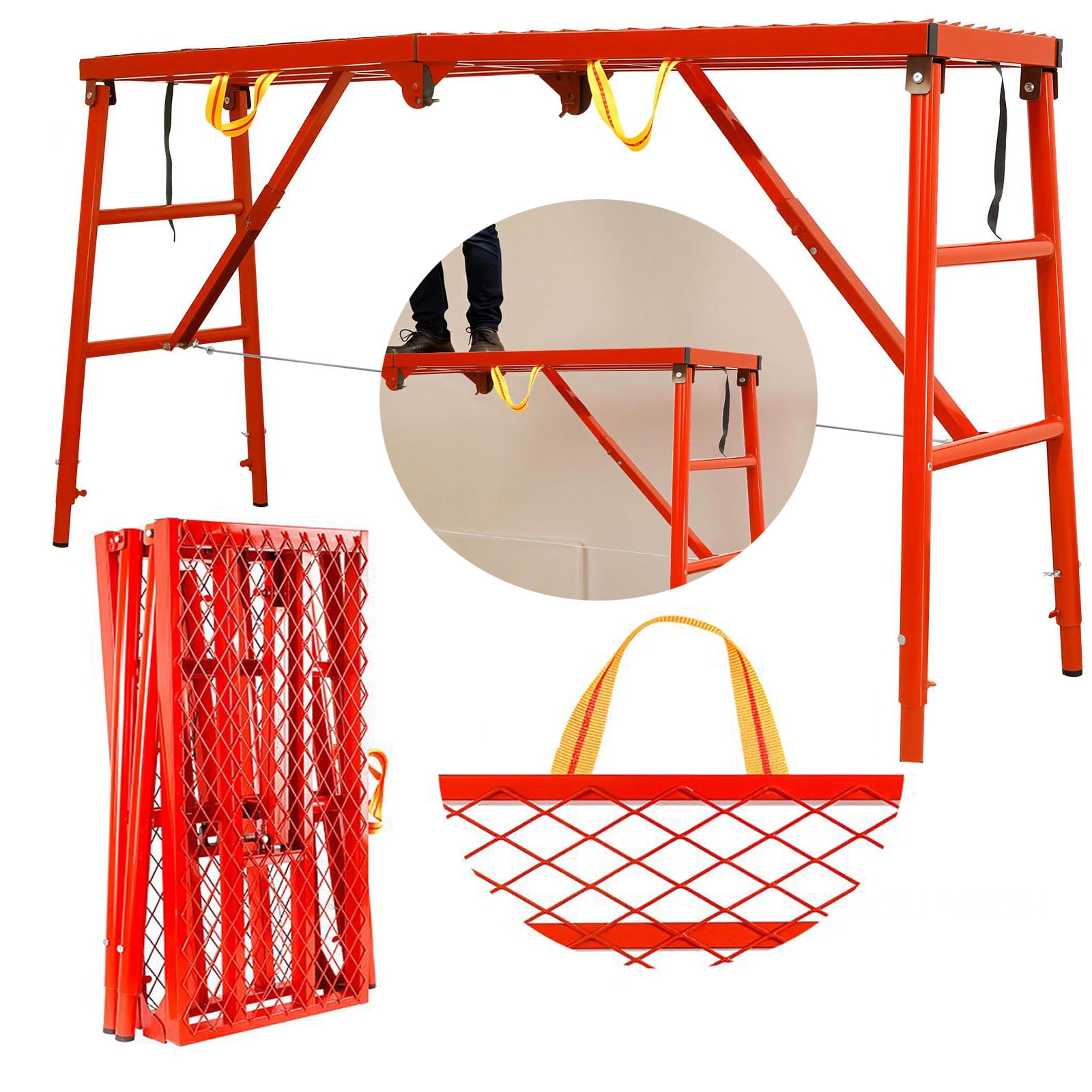770LBS Load Capacity Scaffolding Work Platform, Adjustable Work ...