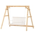 770lbs Porch Swing Frame, Heavy Duty A-Frame Hanging Chair Stand Only ...