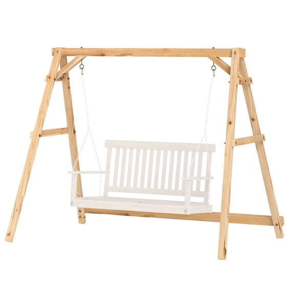 770lbs Porch Swing Frame, Heavy Duty A-Frame Hanging Chair Stand Only ...