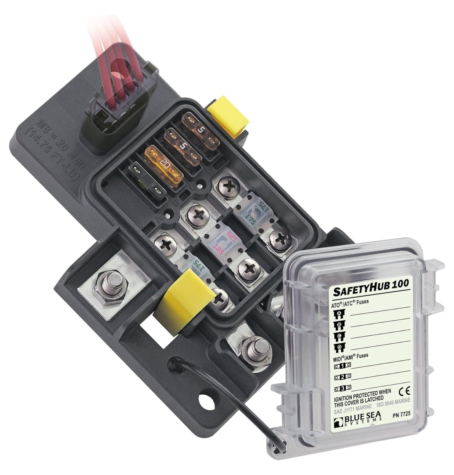 7725 Safety HUB Fuse Block 100 RBS - Walmart.com