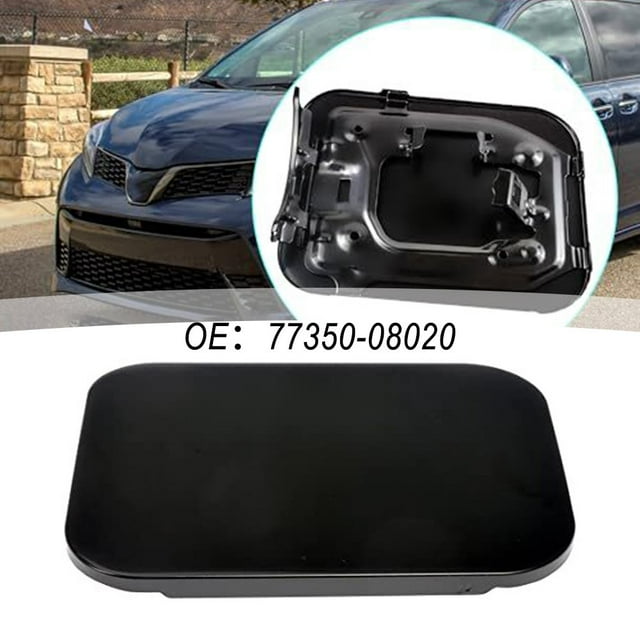 77350-08020 Black 1xFuel Door Cover Fuel Gas cap for Toyota for Sienna ...