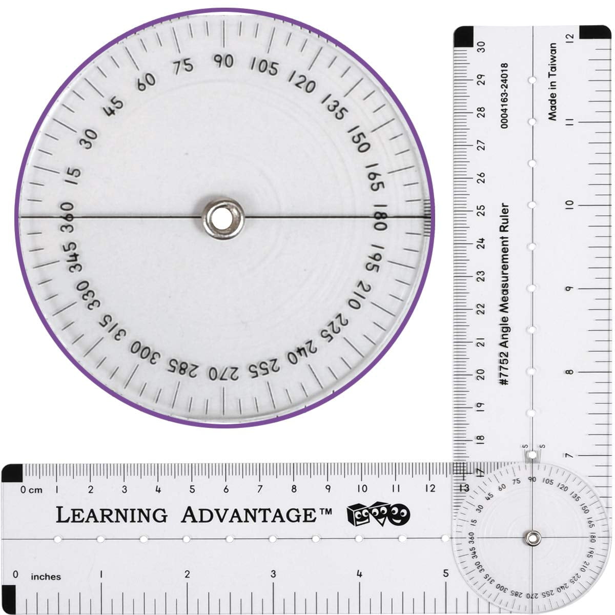 -7752 Angle Measurement Ruler - Clear, Flexible and Adjustable Geometry ...