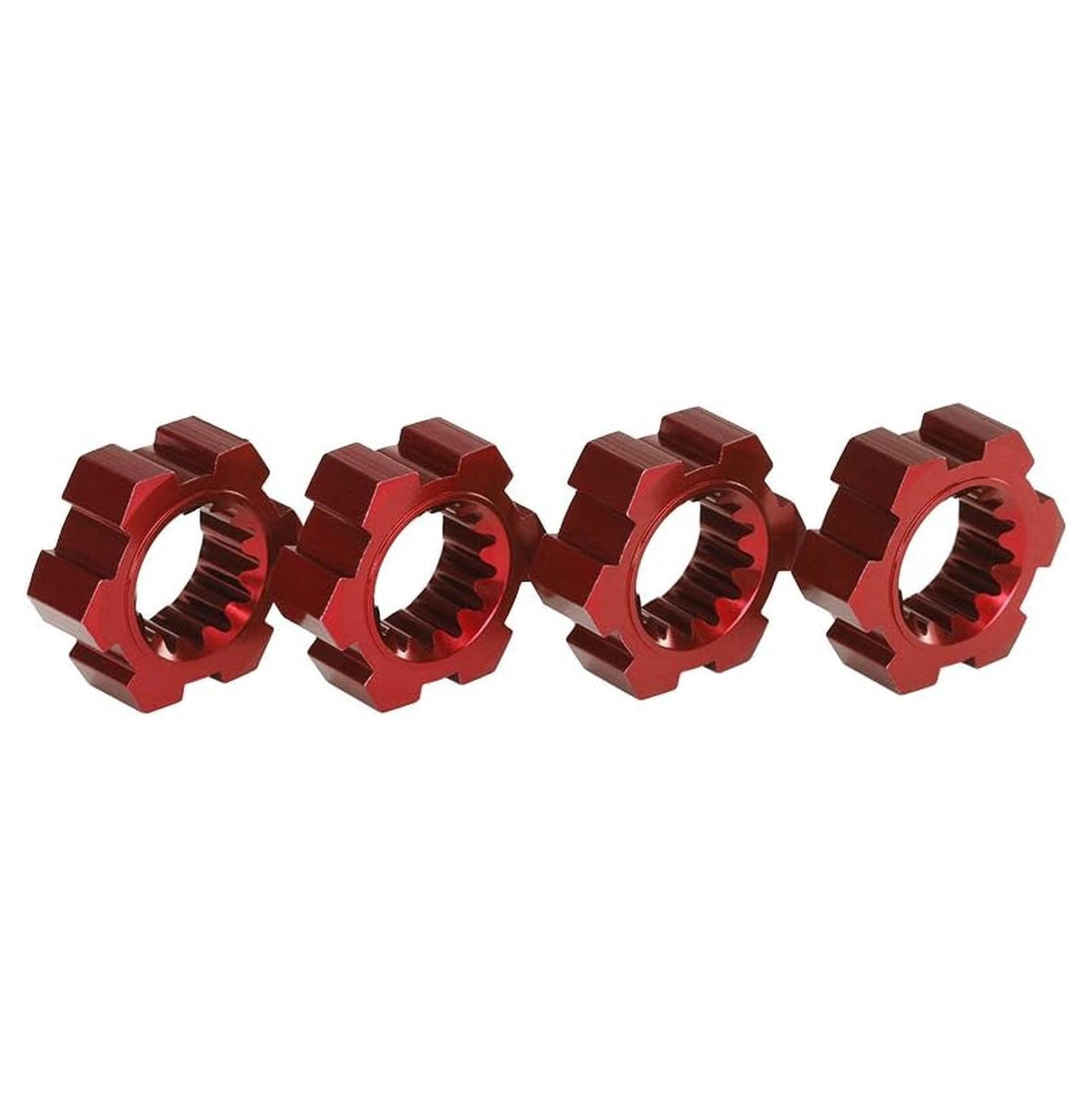 7756R Red-Anodized Aluminum Wheel Hubs (Set of 4) - Walmart.com