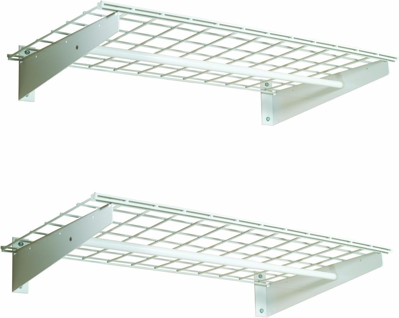 777 2-Pack Heavy Duty Steel Wall Garage Shelving, 36-Inch X 18-Inch ...