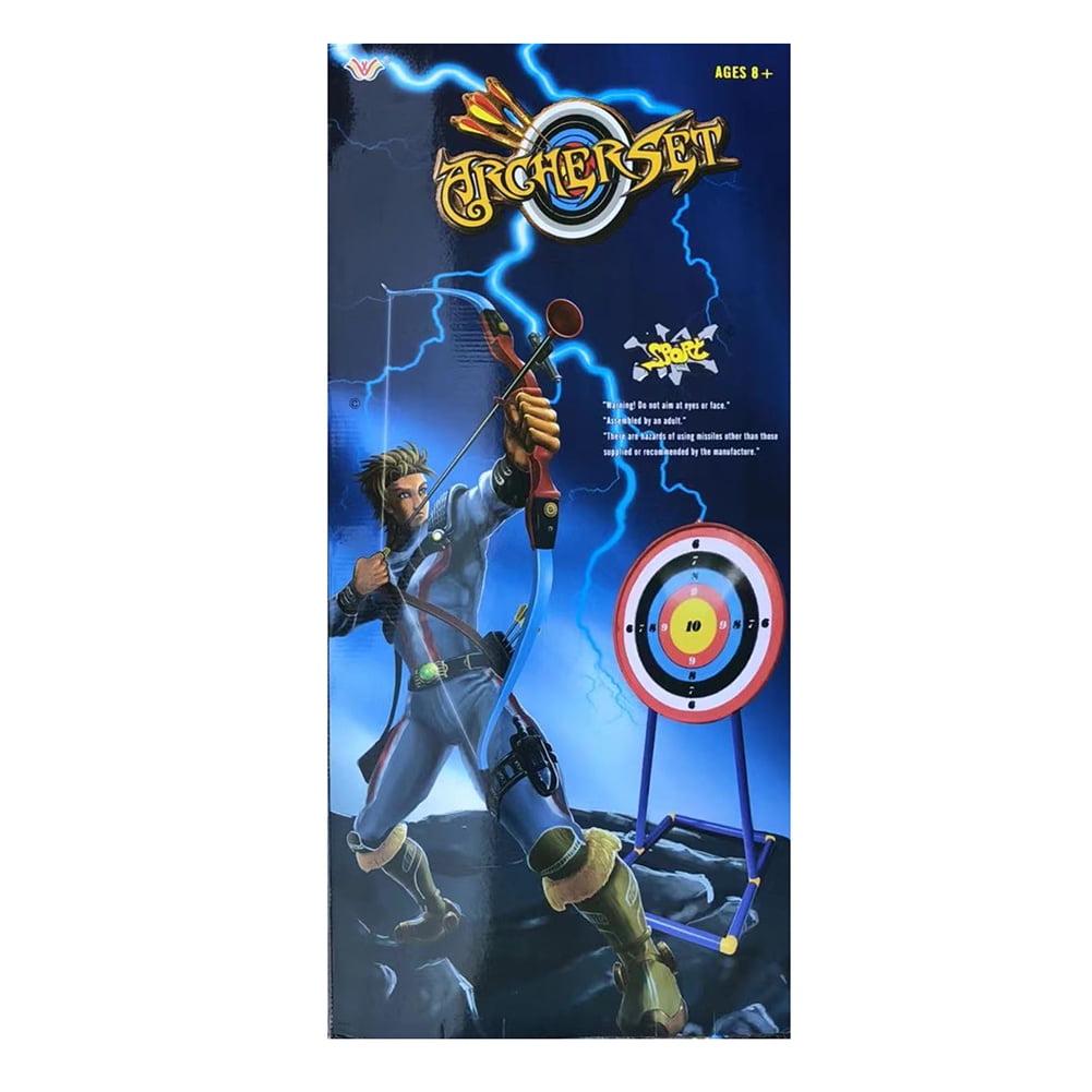 777-707A Kids Toy Archery Bow and Arrow Set with Target and Stand ...