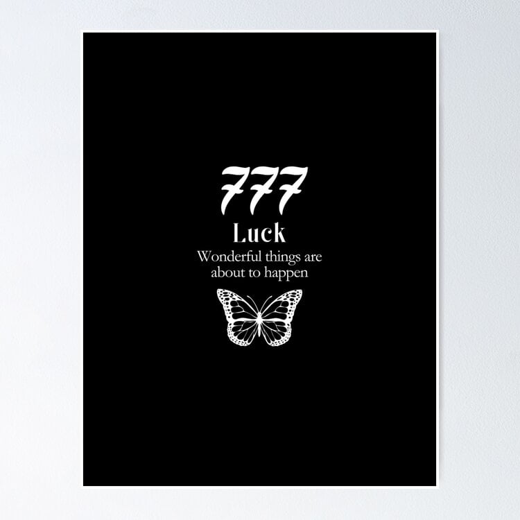 777 Angel Number (Luck) UNFRAMED Poster, 16x24 - Walmart.com