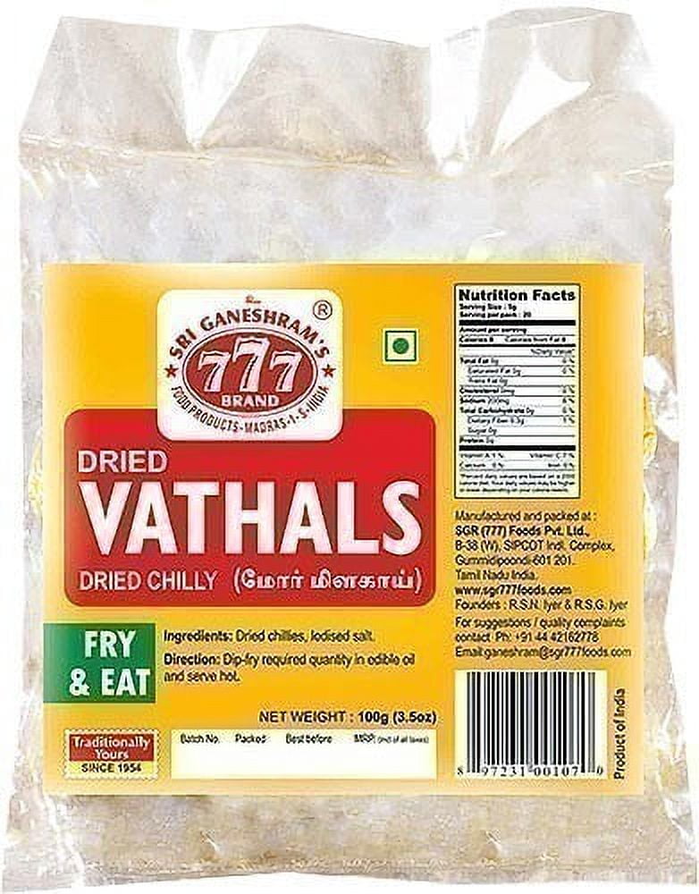 777 Dried Vathals - Dried Curd Chilly - Walmart.com