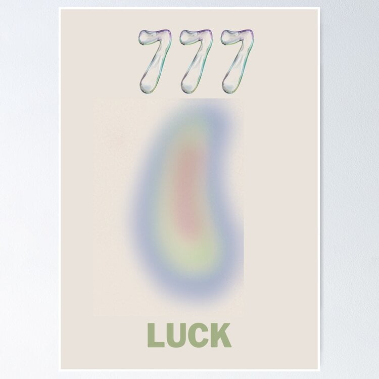 777 LUCK ANGEL NUMBER AURA UNFRAMED Poster, 24x36 - Walmart.com