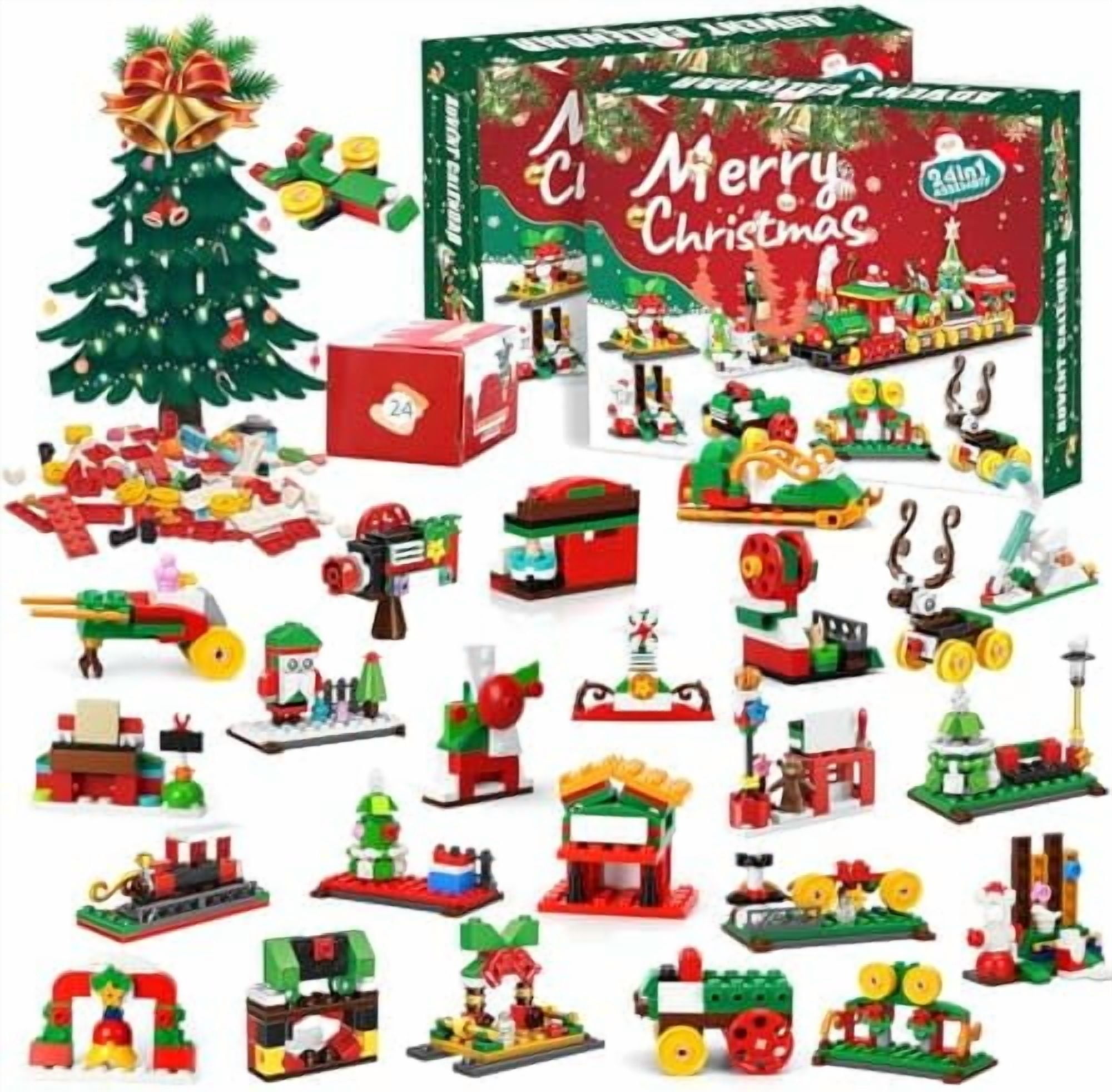 777 Pack Advent Calendar 2025 Building Block Kit-Train Set, 24-Day ...
