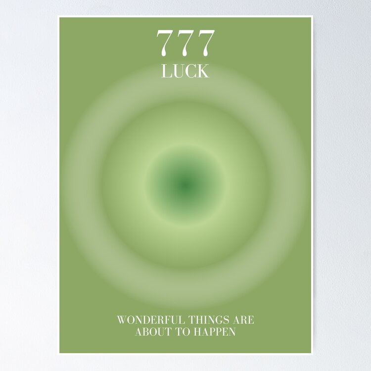 777 angel number aura UNFRAMED Poster, 8x12 - Walmart.com