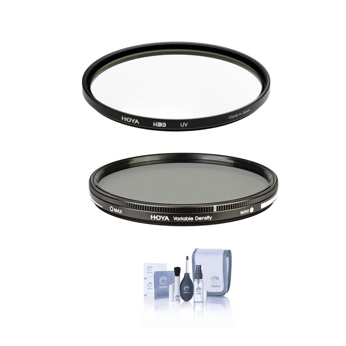 Hoya 77mm HD3 UV Filter - With Hoya 77mm Variable ND Filter (0.45 to 2. ...