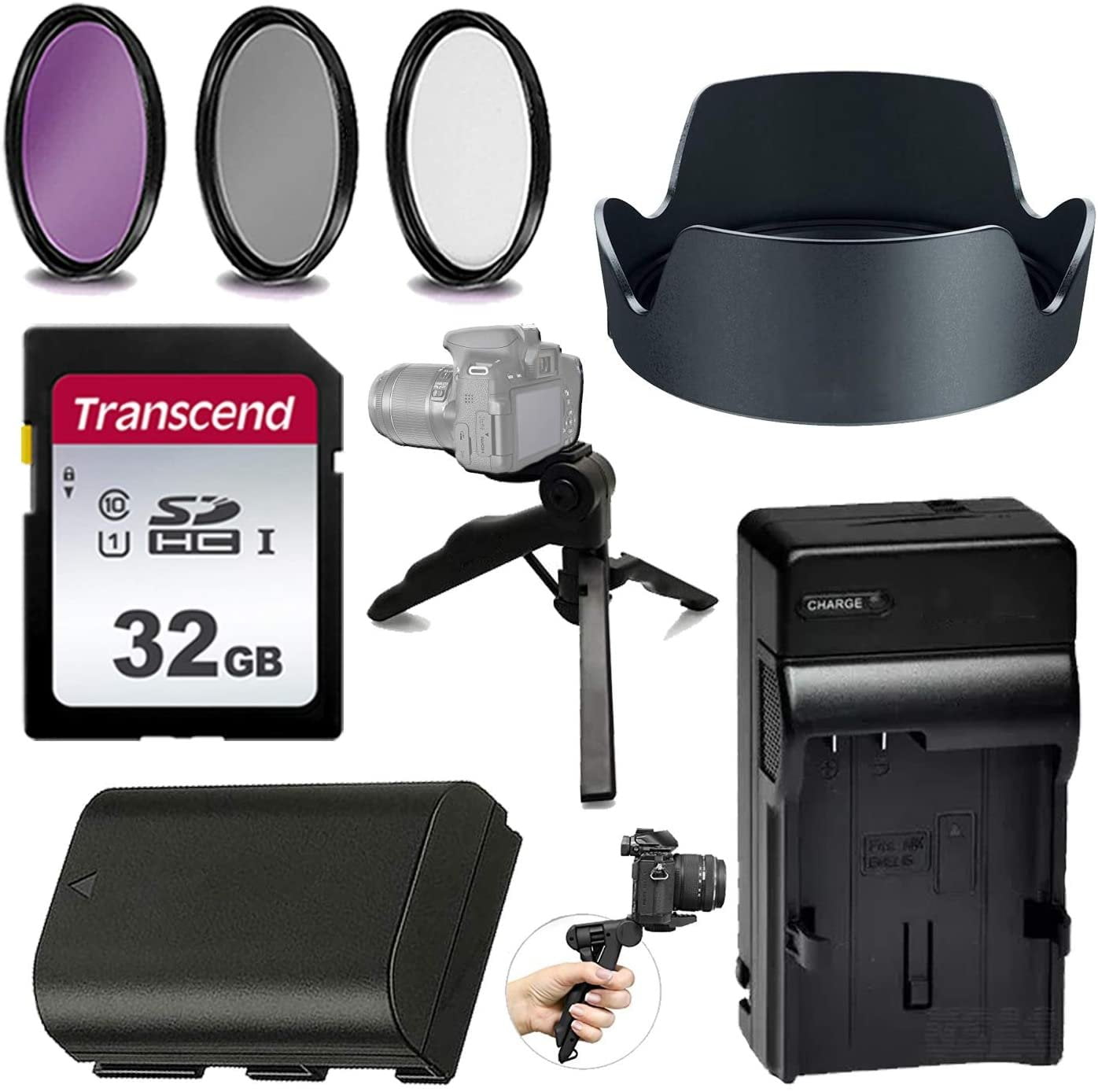 77mm Must-Have Accessory Kit for Canon EOS 5DS, 5DS R, 5D Mark IV, 5D ...