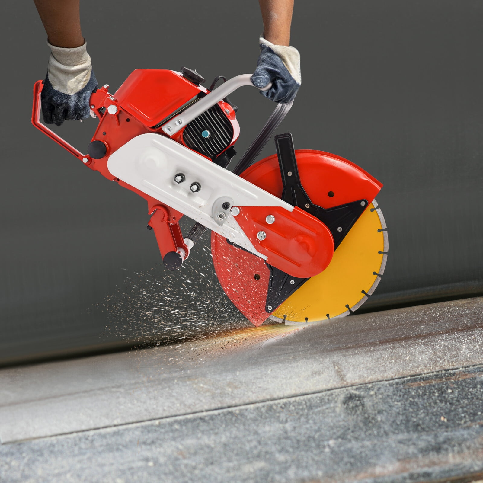 78.5CC 2-Stroke Gas Powered Concrete/Cement Cutter, CCircular Saw with ...