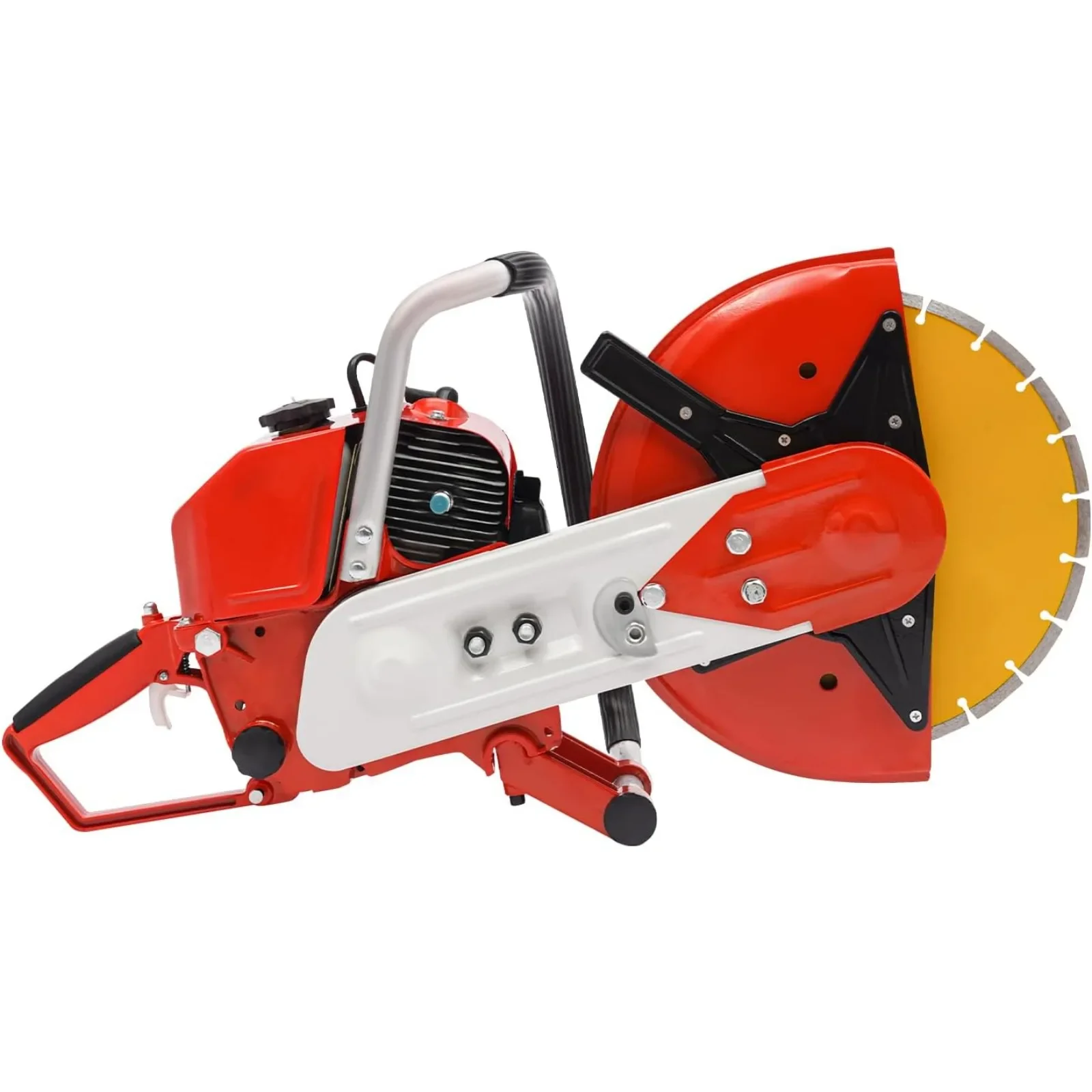 78.5CC 2-Stroke Gas Powered Portable Concrete Cut-Off Saw with 12-Inch ...