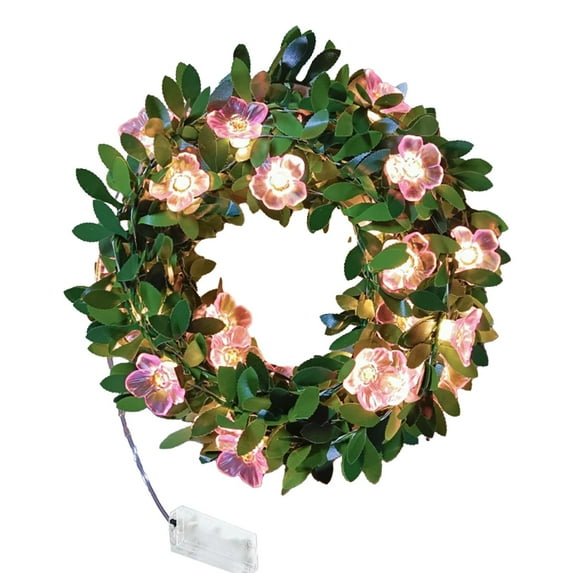 78.7 in Simulated Rattan Copper Wire String Light Christmas Decorative ...