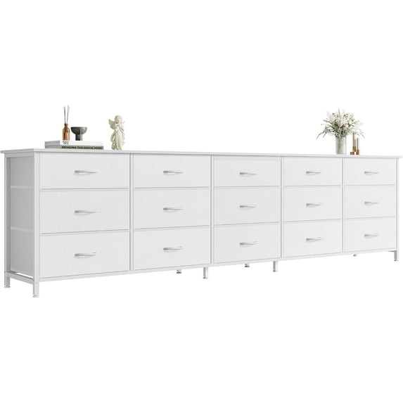 78.7 inch Long Dresser for , 15 Drawer Fabric Dresser for Closet, Large ...