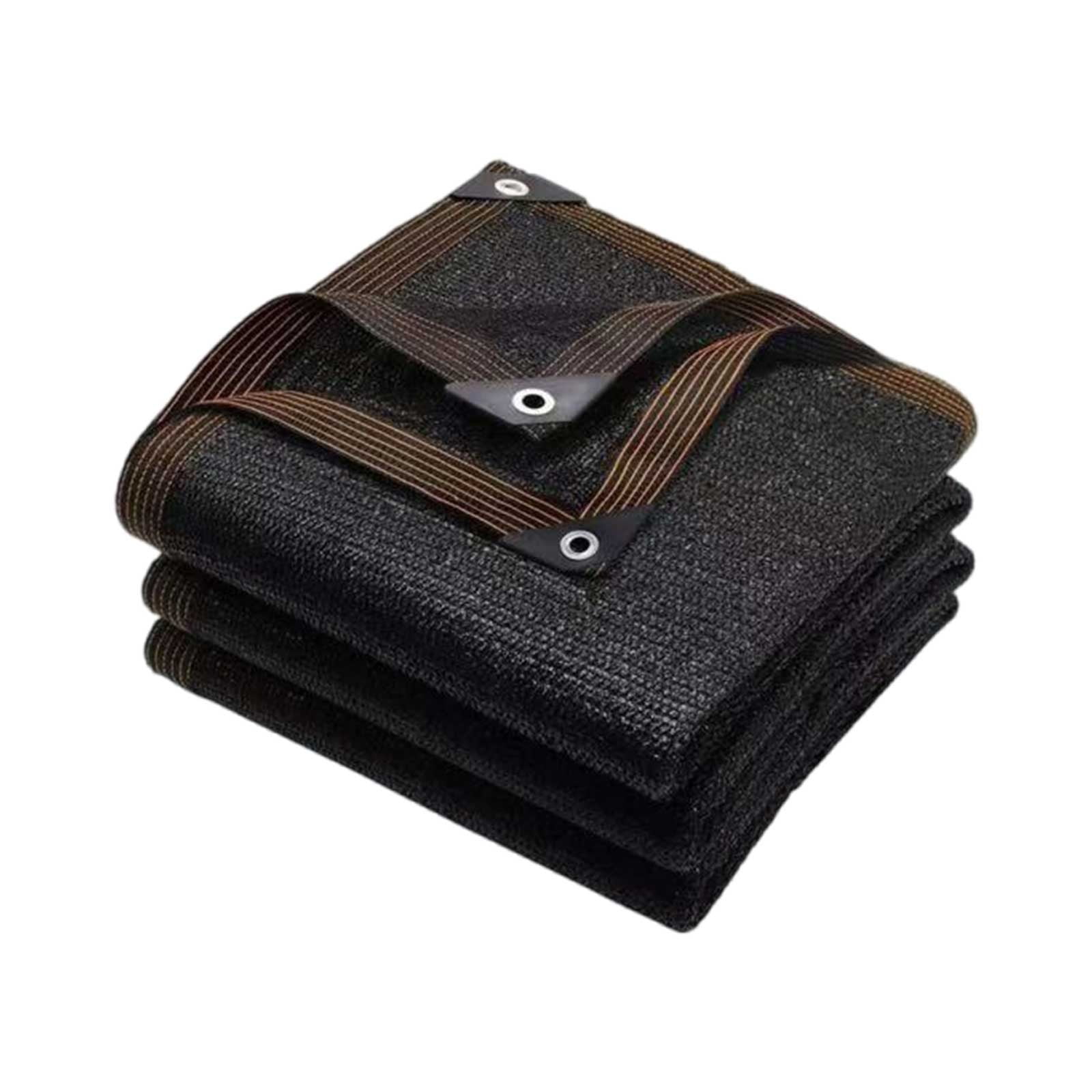 78.74"×157.48" Black Sunshade Net, Perforated Shading Heat Insulation Cloth, Perforated Edges ...