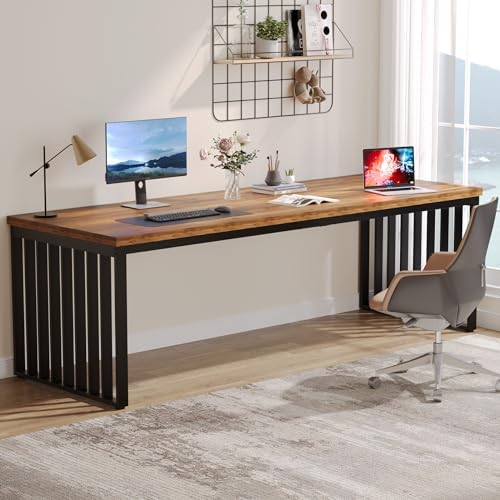 78.74" Extra Long Computer Desk for 2 Person, Double Long Desk with ...