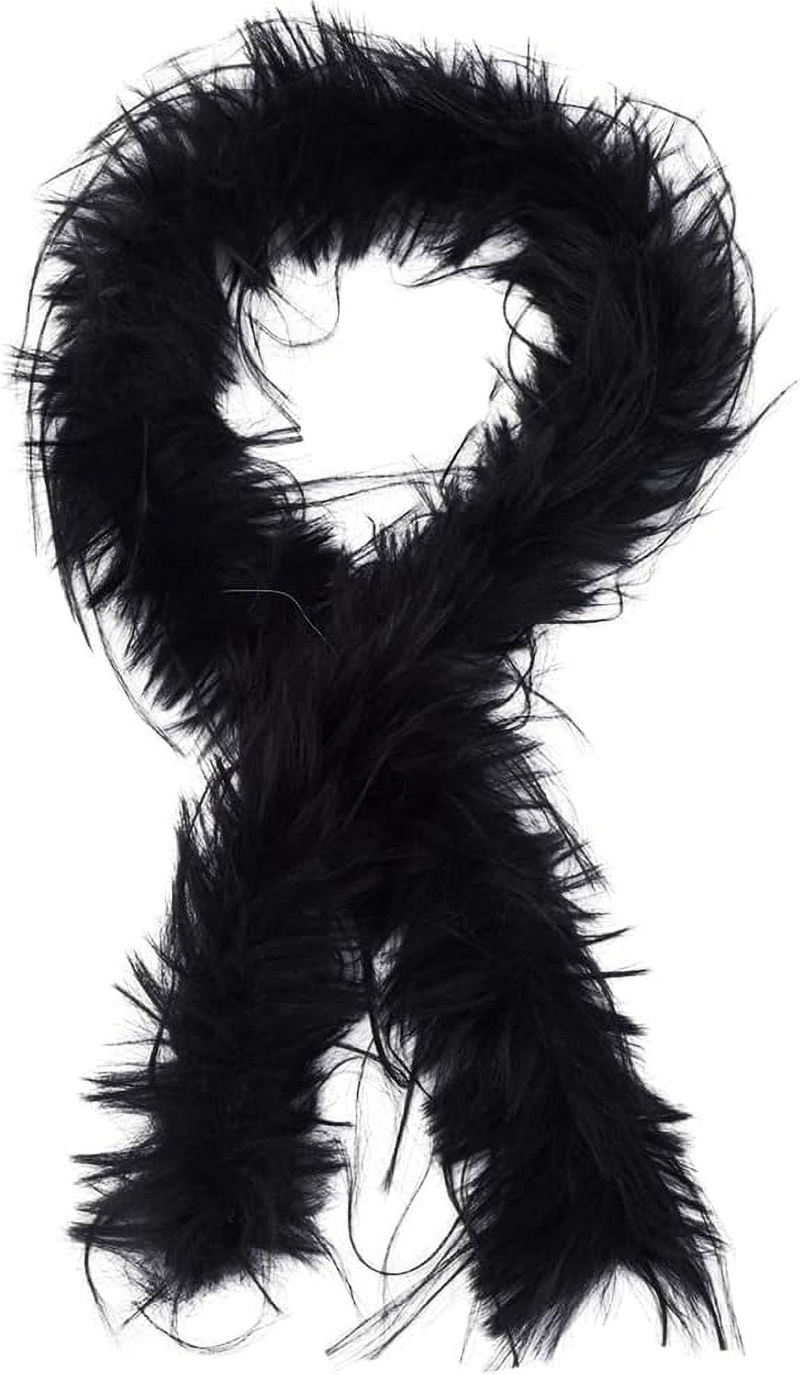 78.74 Inch Black Faux Fur Fabric Strip Shaggy Plush Fur Rolls Fluffy ...