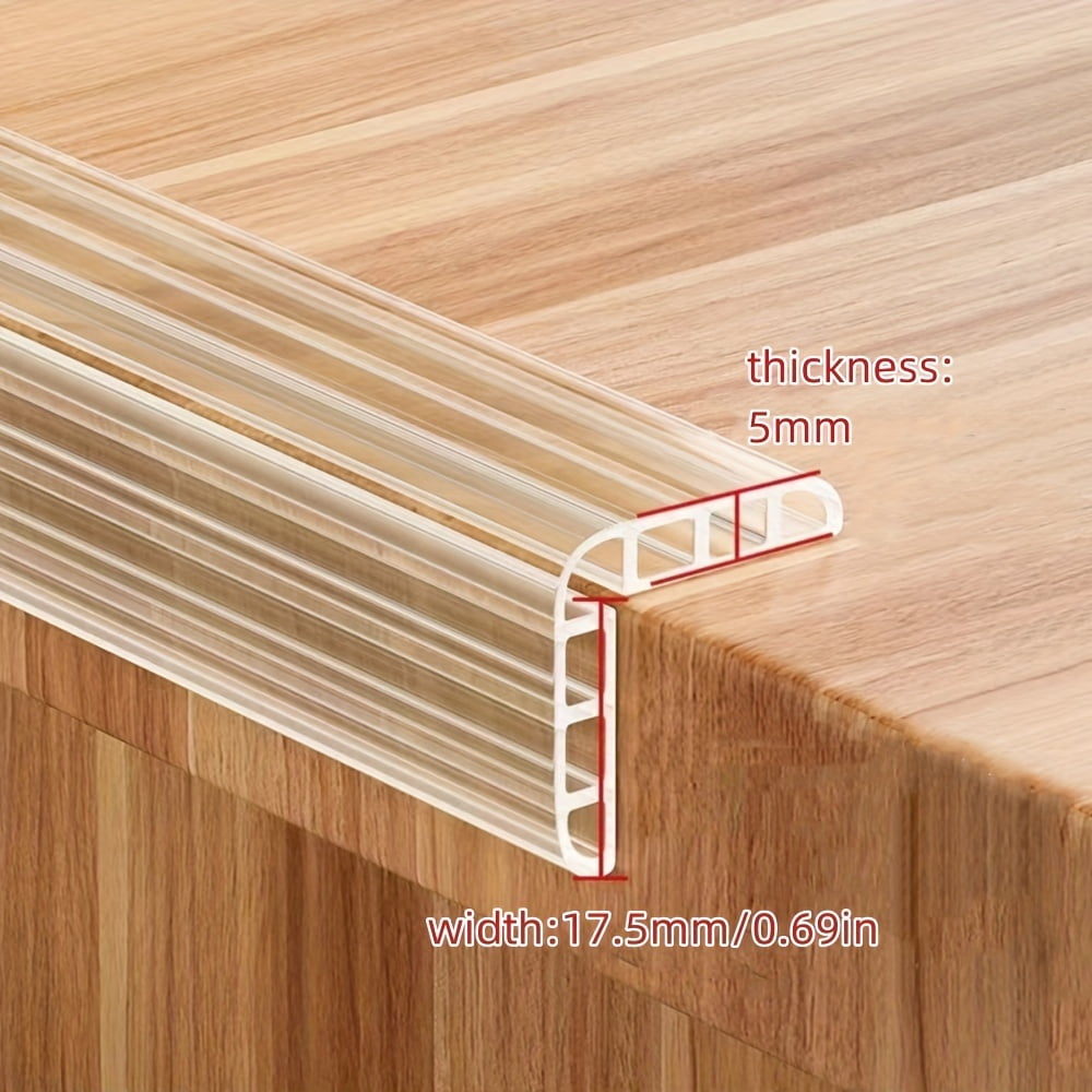 78.74inch/Roll Clear PVC Edge Protector Bumper Strip - Transparent ...