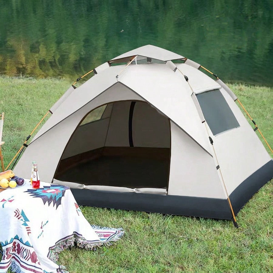78*78*59 Inch Four-Person Automatic Pop-Up Tent With Two Doors And Two ...