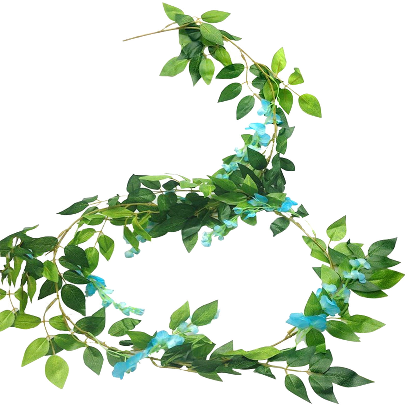 78.7IN Artificial Wisteria Flower Garland Realistic Home Wedding Garden ...