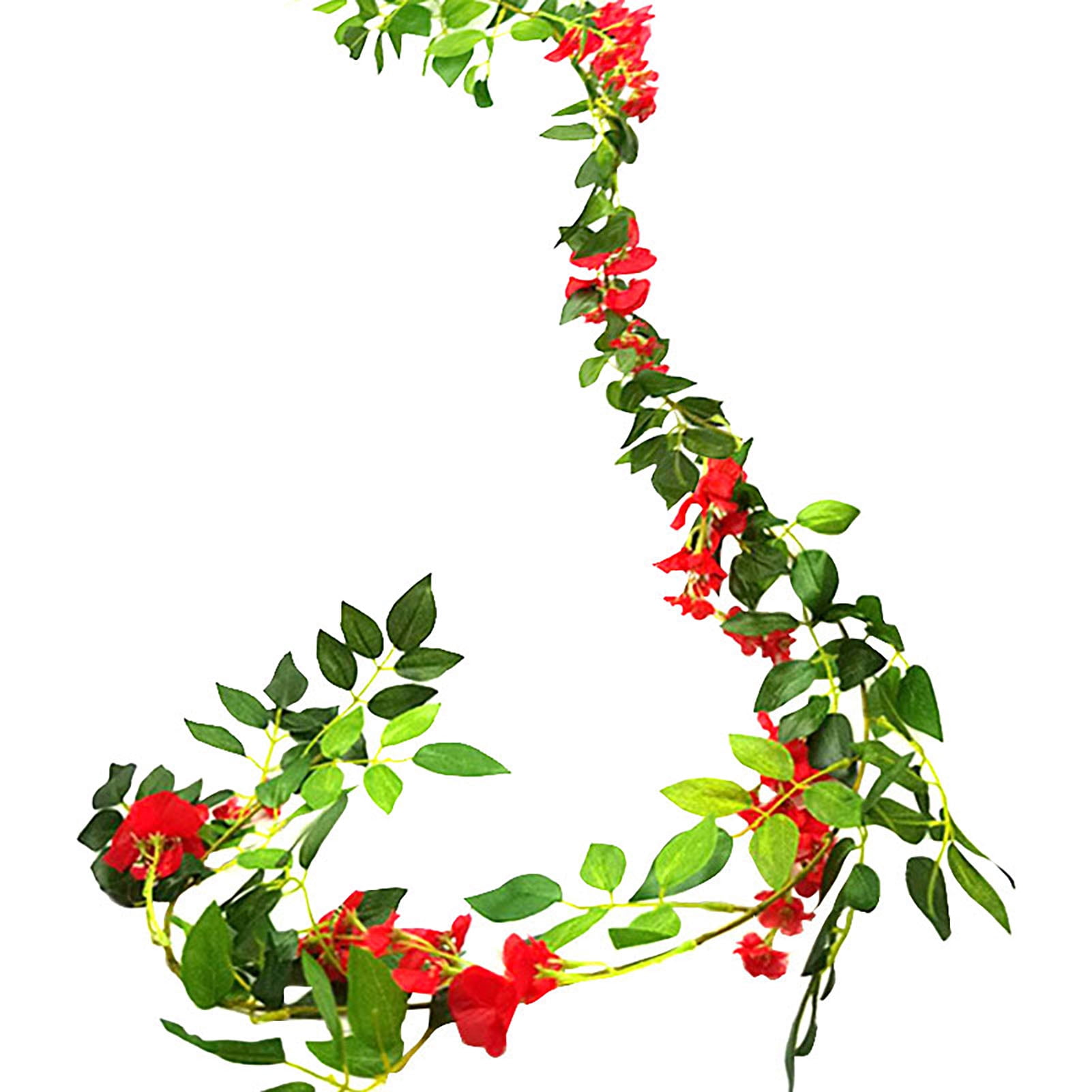 78.7IN Artificial Wisteria Flower Garland Realistic Home Wedding Garden ...