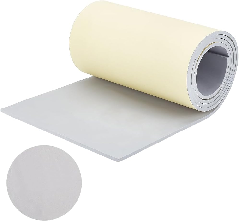 78.7x11.8 inch Light Gray Self-Adhesive EVA Foam Roll 6mm Thick Sticky ...