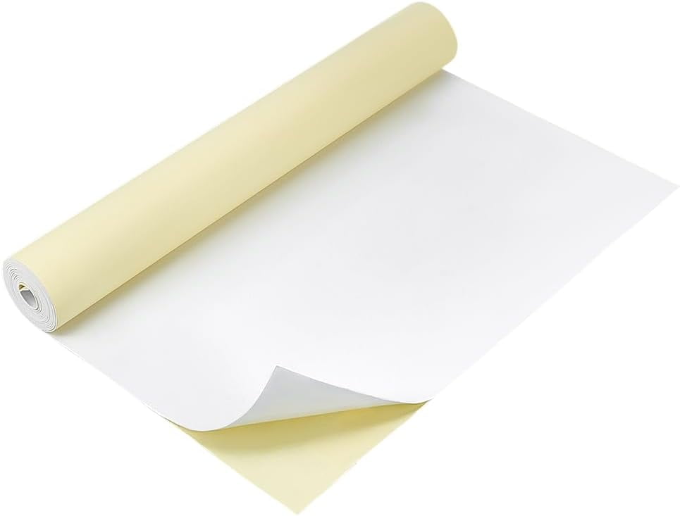 78.7x15.7 Inch White Self-Adhesive EVA Foam Roll 1mm Thick Sticky ...